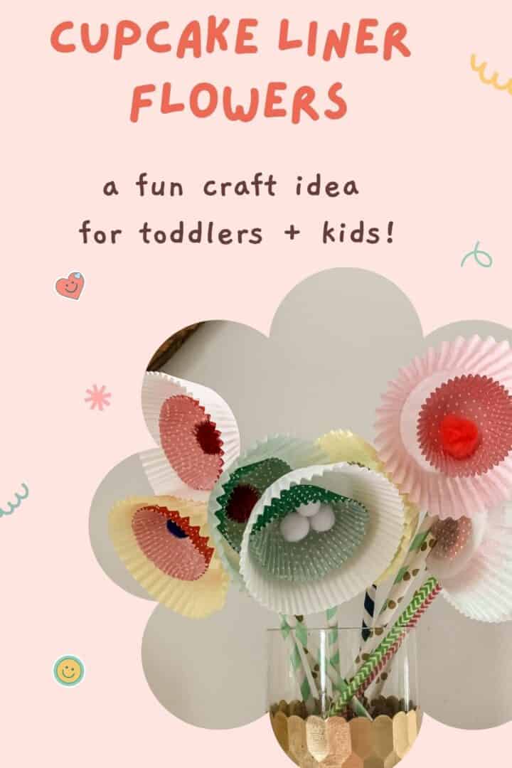 How to make paper flowers from cupcake liners - Celebrating with kids