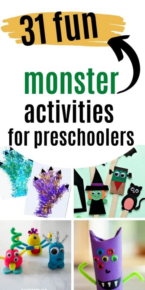 31 Monster themed activities for preschoolers - Celebrating with kids