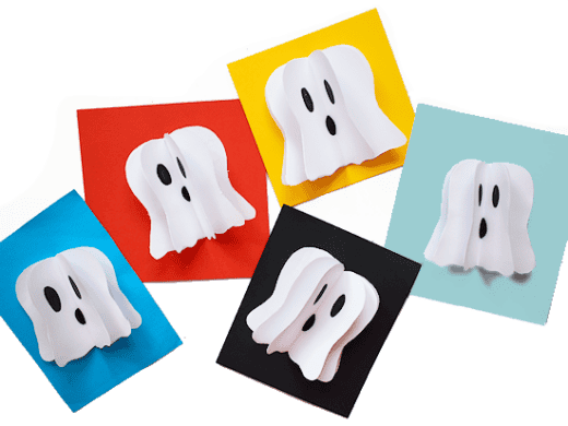 Ghost themed crafts & activities for preschoolers - Celebrating with kids