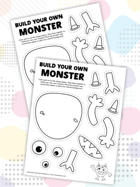 31 Monster themed activities for preschoolers - Celebrating with kids