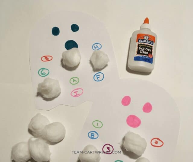 Ghost themed crafts & activities for preschoolers - Celebrating with kids