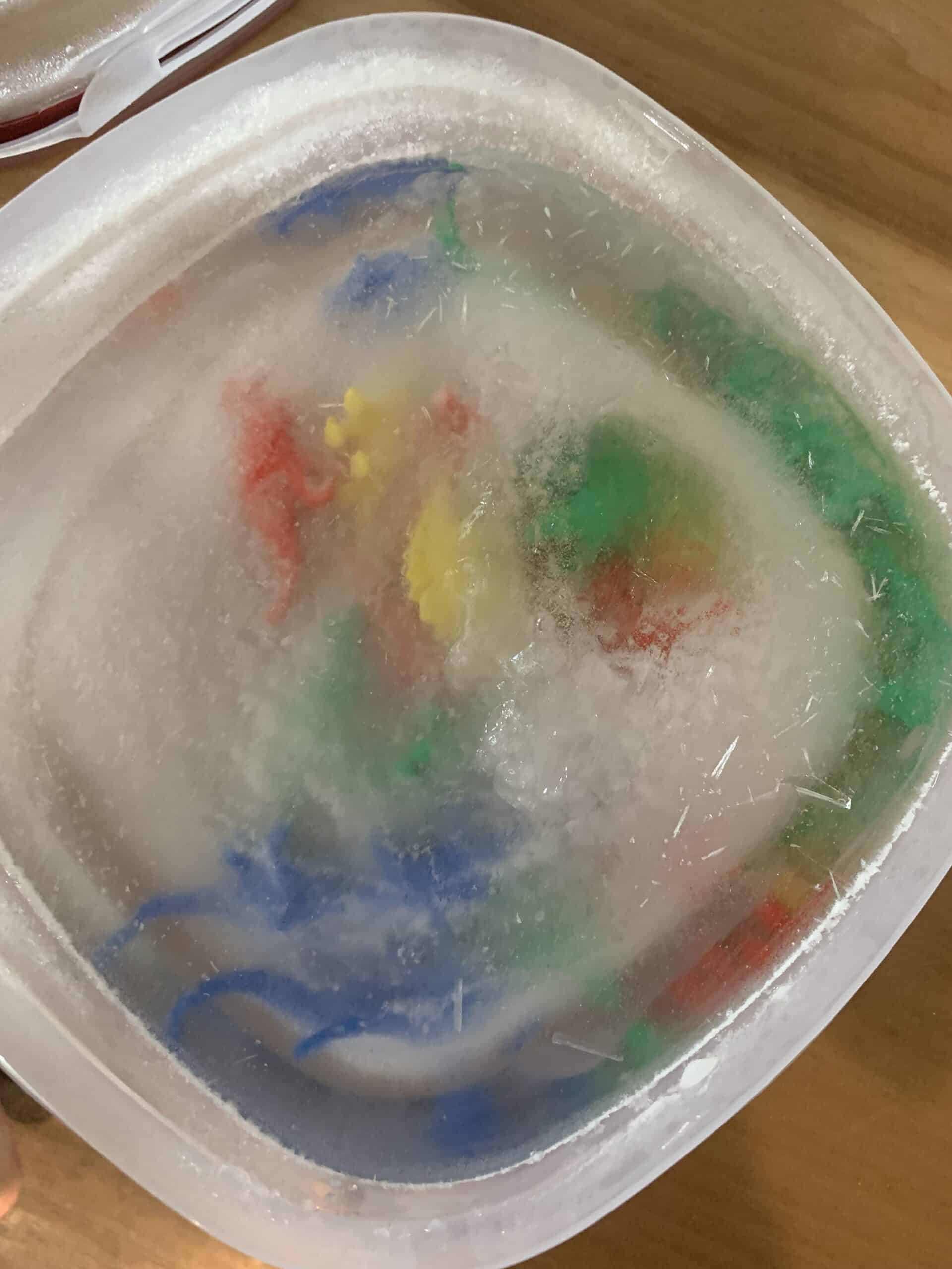 Dinosaur Ice Dig Excavation activity for preschoolers - Celebrating ...