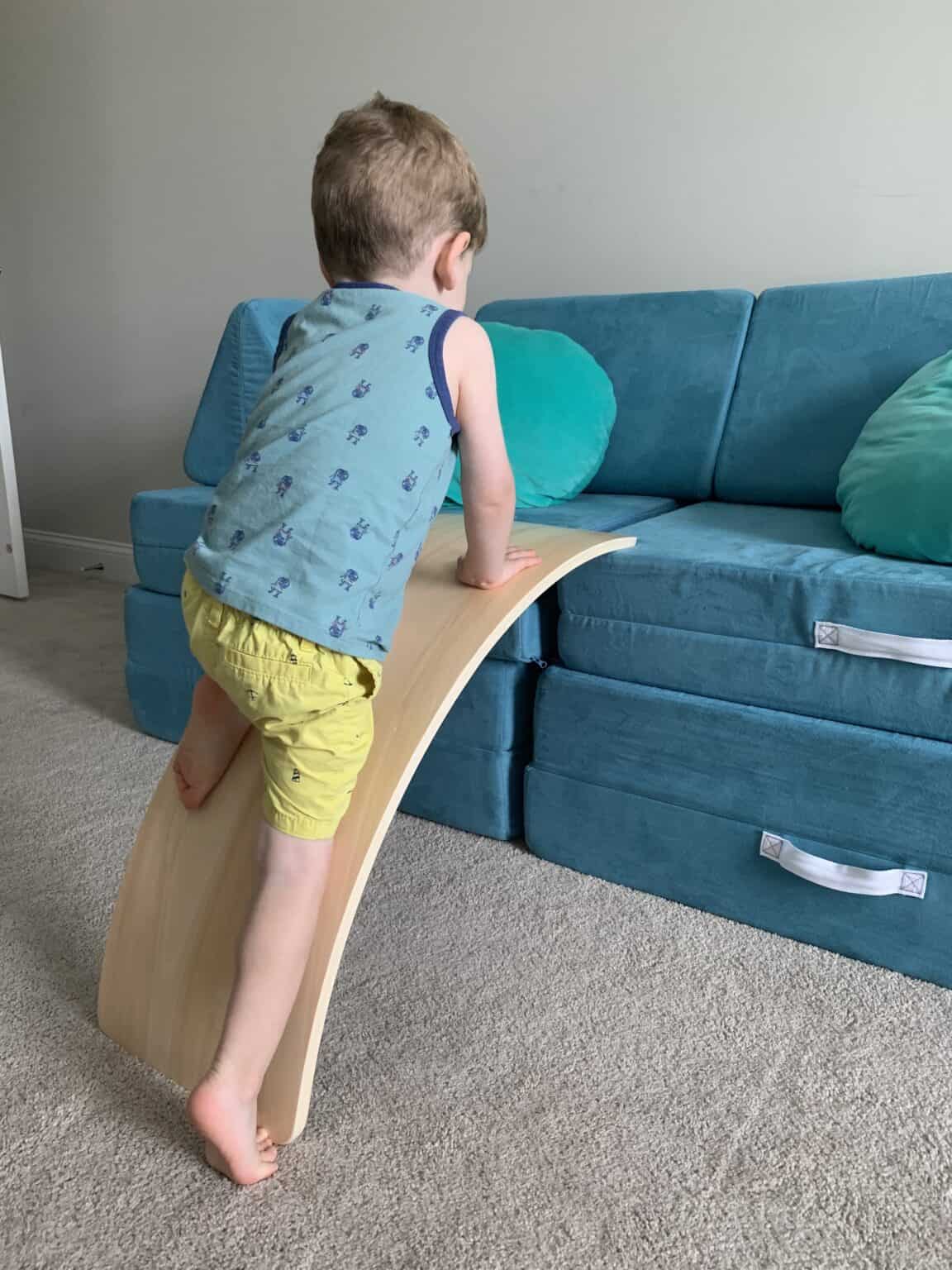 6 ways to use a balance board for kids! - Celebrating with kids