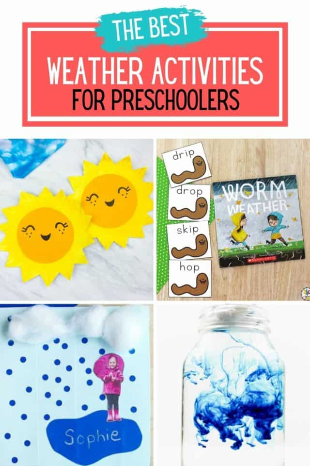 Weather themed activities for preschoolers - Celebrating with kids