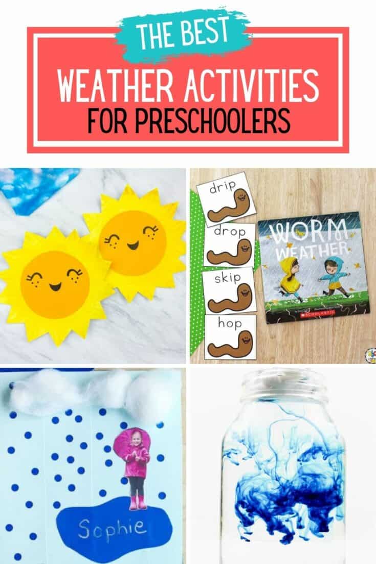 Weather themed activities for preschoolers - Celebrating with kids