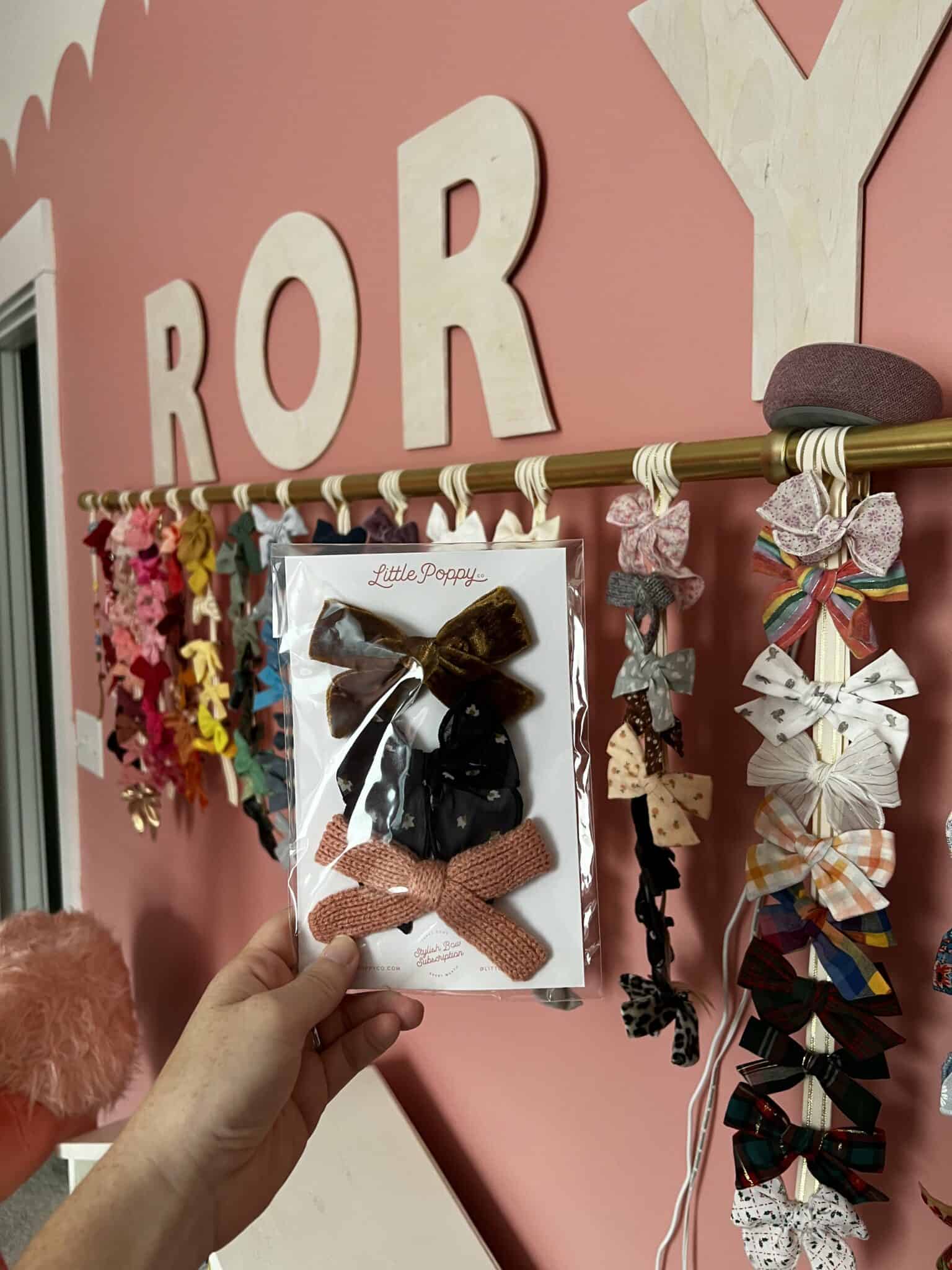 Little Poppy Co hair bow subscription review - Celebrating with kids