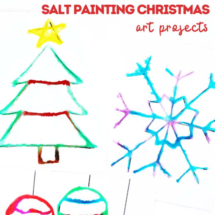 25 Christmas painting ideas for kids - Celebrating with kids