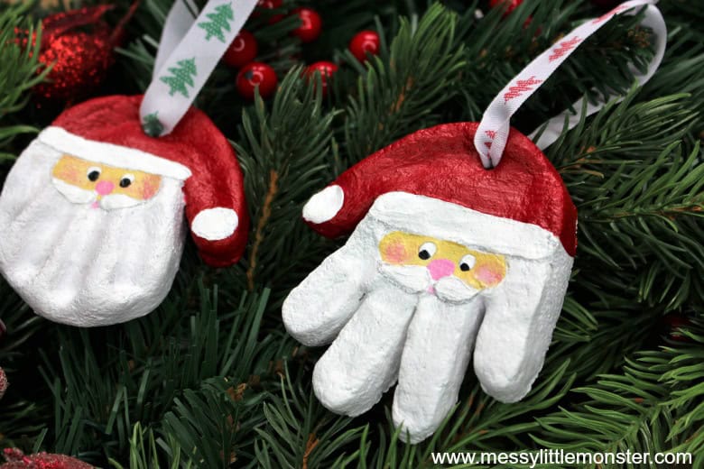 Santa Crafts for preschoolers + toddlers - Celebrating with kids