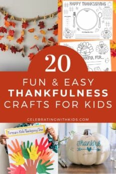 20 Fun & Easy Thankful Crafts for Kids - Celebrating with kids