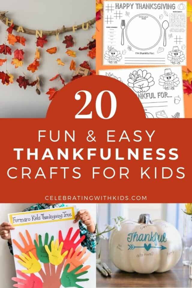 20 Fun & Easy Thankful Crafts for Kids - Celebrating with kids