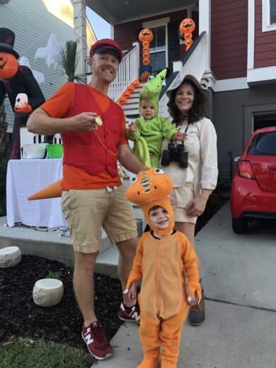 How to make a Dinosaur Train Family Halloween Costume - Celebrating ...