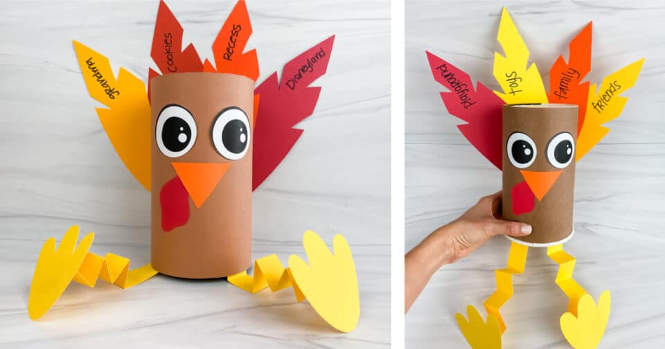 7 Thankful Turkey Crafts for Thanksgiving - Celebrating with kids