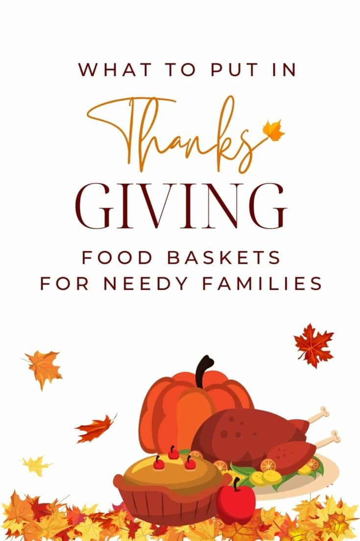 How to make Thanksgiving food baskets for needy families - Celebrating ...