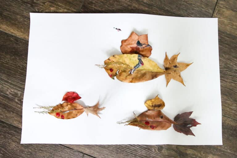 Nature Craft Idea: Leaf Animals! - Celebrating with kids