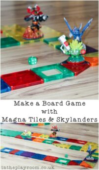 Creative activity ideas with magnetic tiles - Celebrating with kids