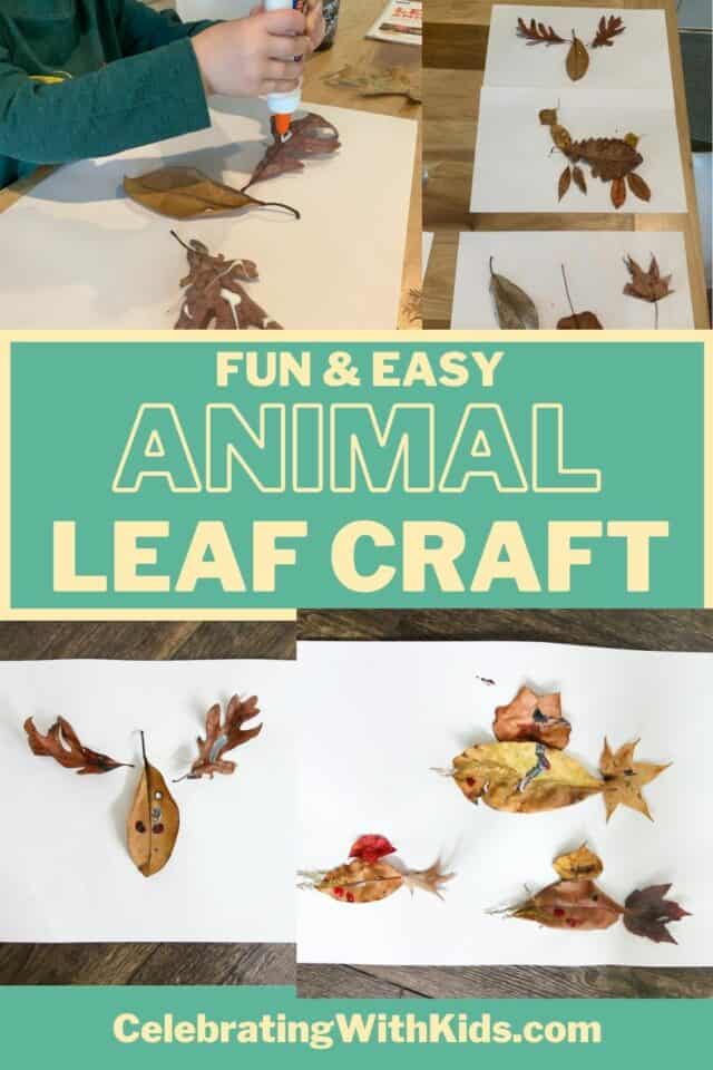 Nature Craft Idea: Leaf Animals! - Celebrating with kids