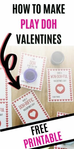 Play Doh Valentines Cards - Free Printable! - Celebrating with kids