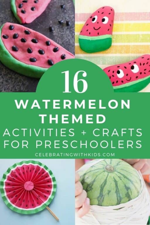 16 Watermelon Activities + Crafts for preschoolers - Celebrating with kids