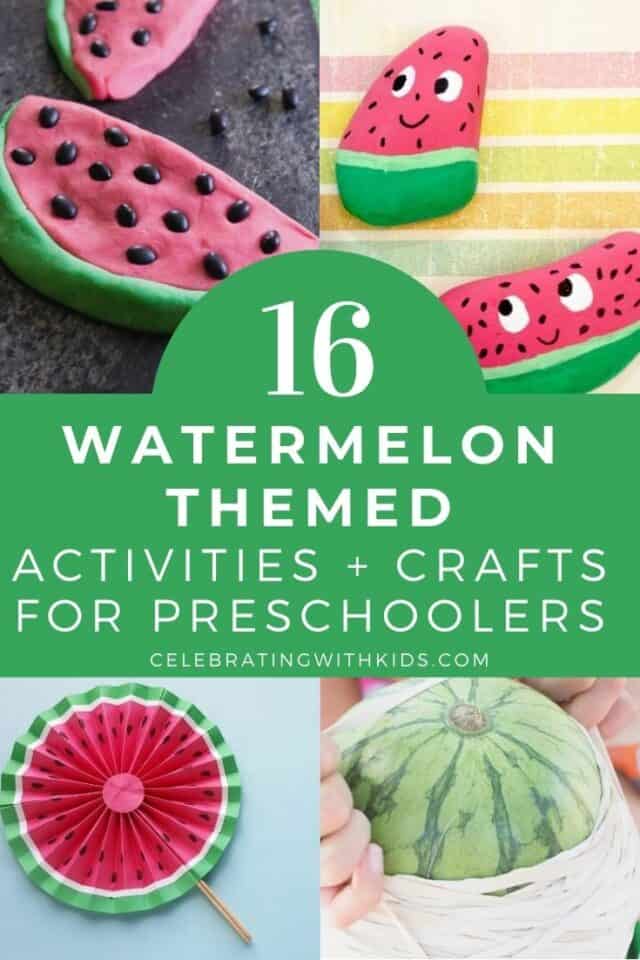 16 Watermelon Activities + Crafts for preschoolers - Celebrating with kids