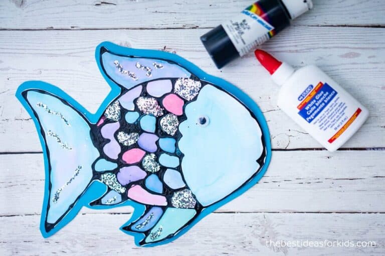 12 Rainbow fish crafts for preschoolers - Celebrating with kids