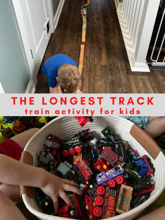 Train sorting: a fun train activity for kids - Celebrating with kids