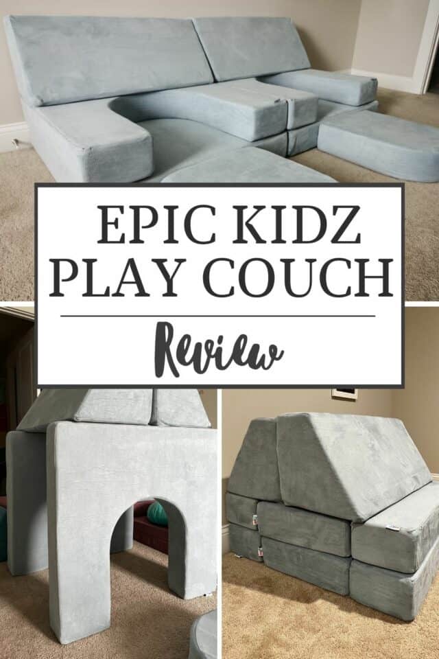 Epic Kidz Play Couch Review - Celebrating with kids