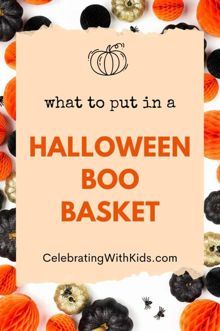 You've been booed free printable & basket ideas - Celebrating with kids