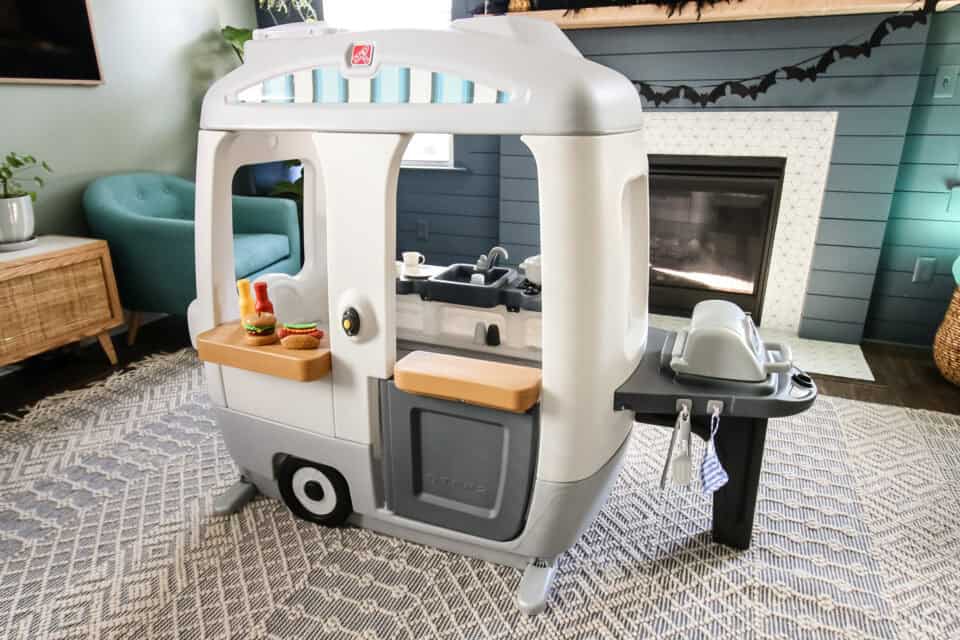 Step2 Adventure Camper Playhouse review - Celebrating with kids