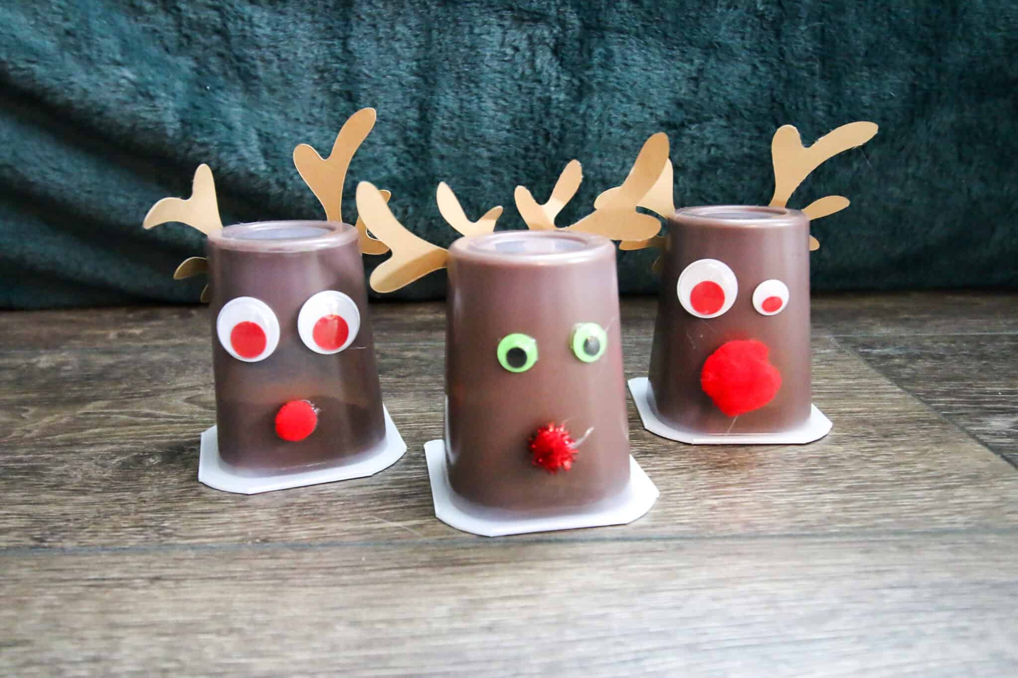 Reindeer pudding cups: an easy Christmas class gift idea - Celebrating ...