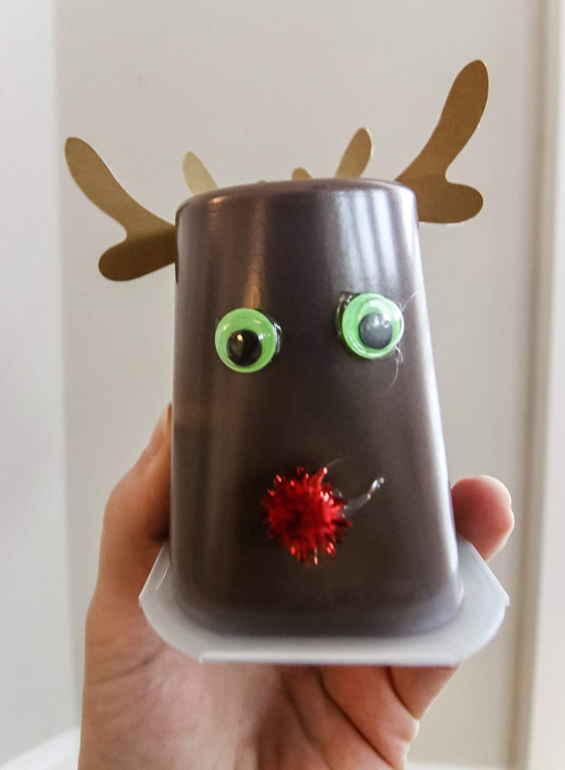 Reindeer pudding cups: an easy Christmas class gift idea - Celebrating ...