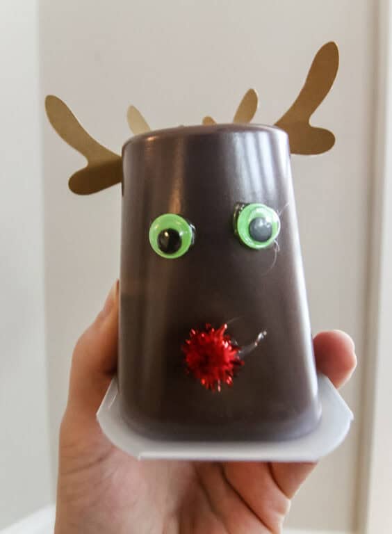 Reindeer pudding cups: an easy Christmas class gift idea - Celebrating ...