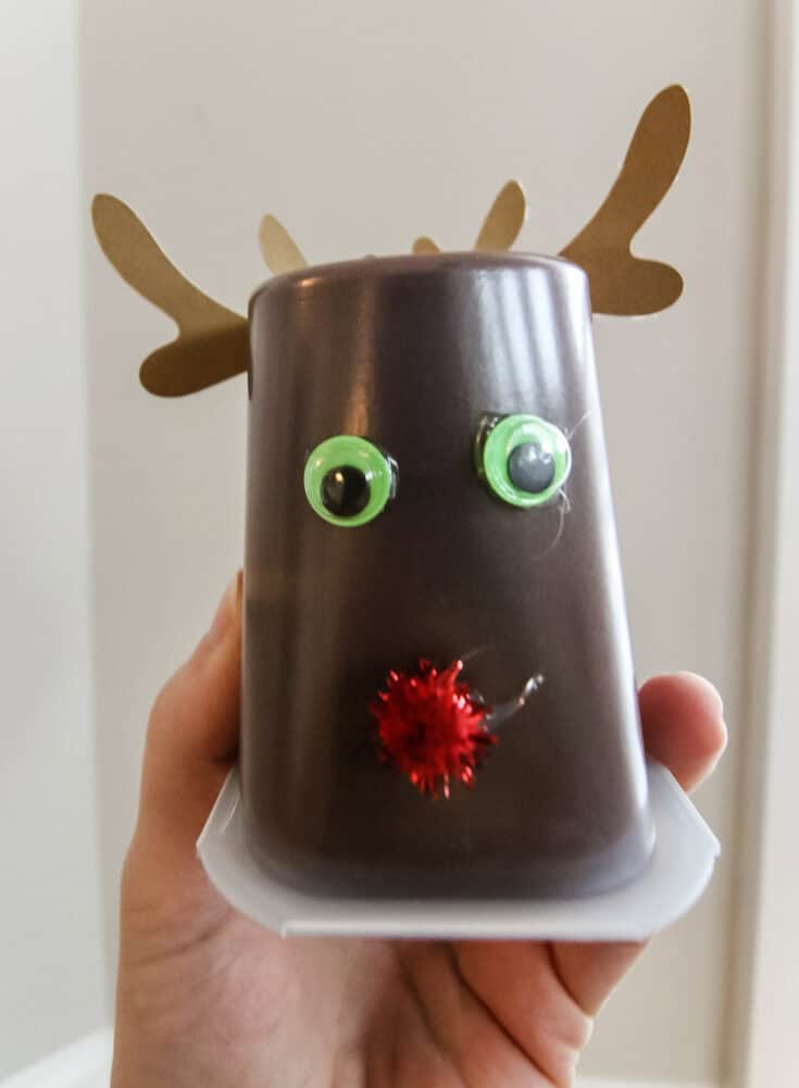 Reindeer pudding cups: an easy Christmas class gift idea - Celebrating ...