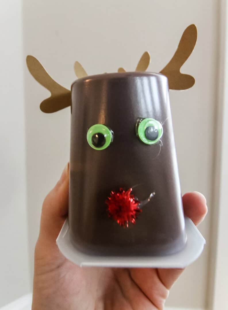 Reindeer pudding cups: an easy Christmas class gift idea - Celebrating ...
