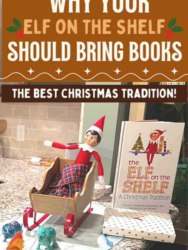 Elf on the Shelf idea: dinosaur sled - Celebrating with kids