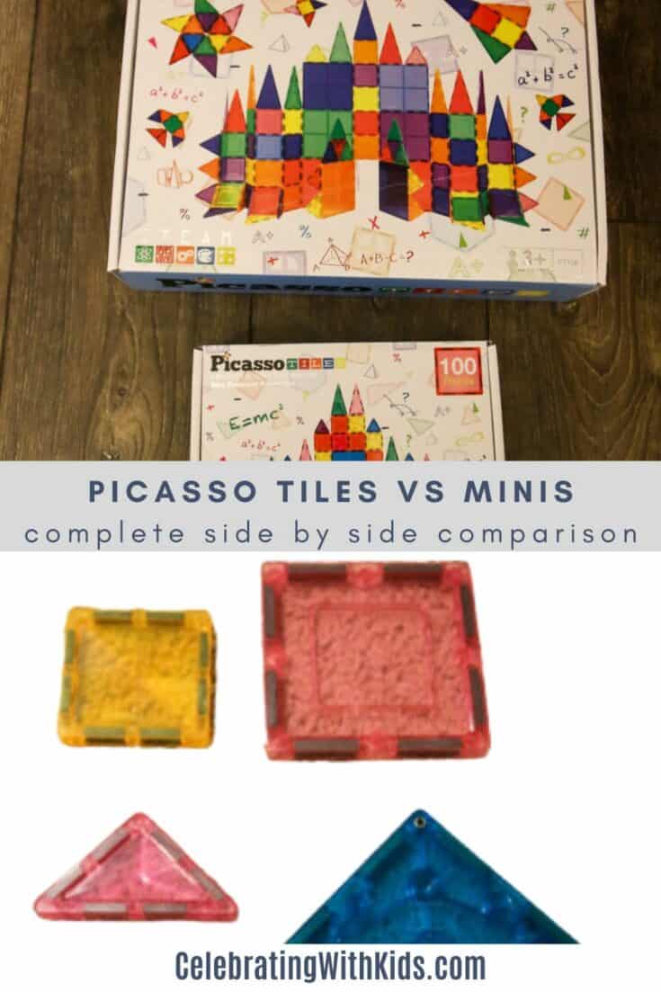 Picasso Tiles vs Mini Picasso Tiles: let's compare - Celebrating with kids
