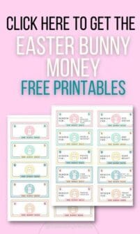 Easter Bunny Bucks - free printable - Celebrating with kids