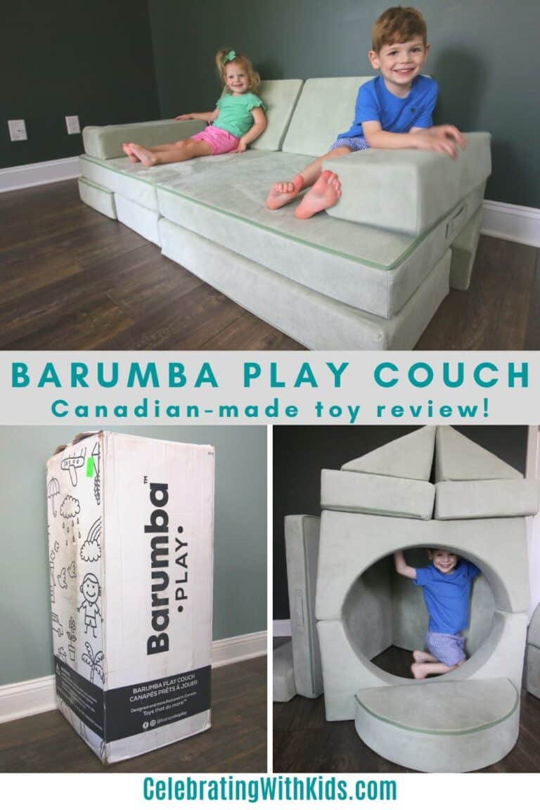 Barumba Play Couch Review - Celebrating with kids