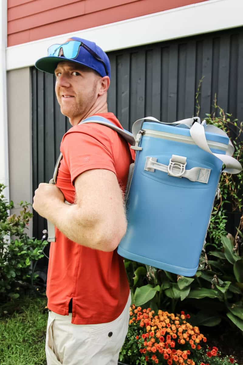 RTIC backpack cooler review - Celebrating with kids