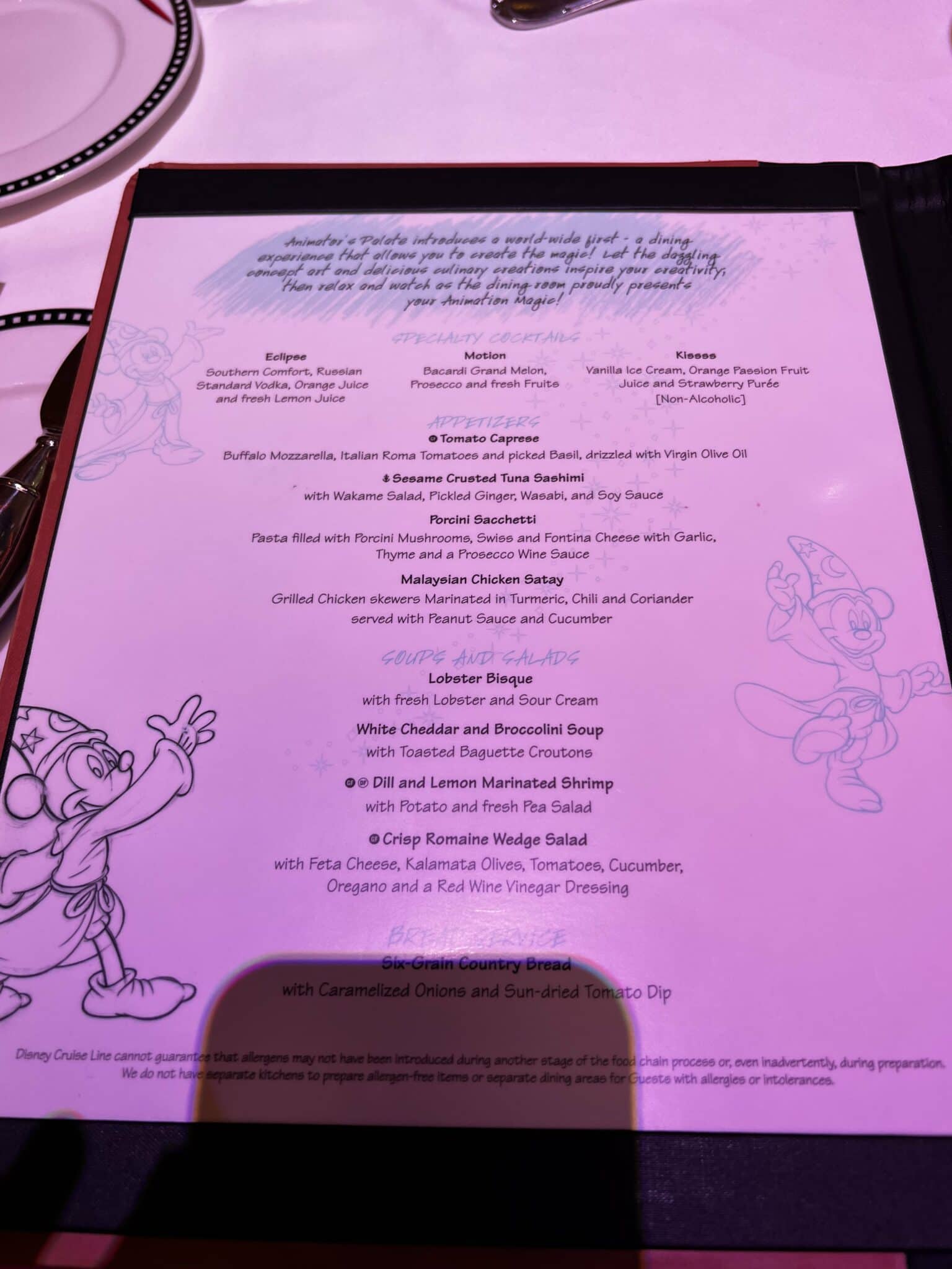 Disney Fantasy Animator's Palate Review - Celebrating with kids