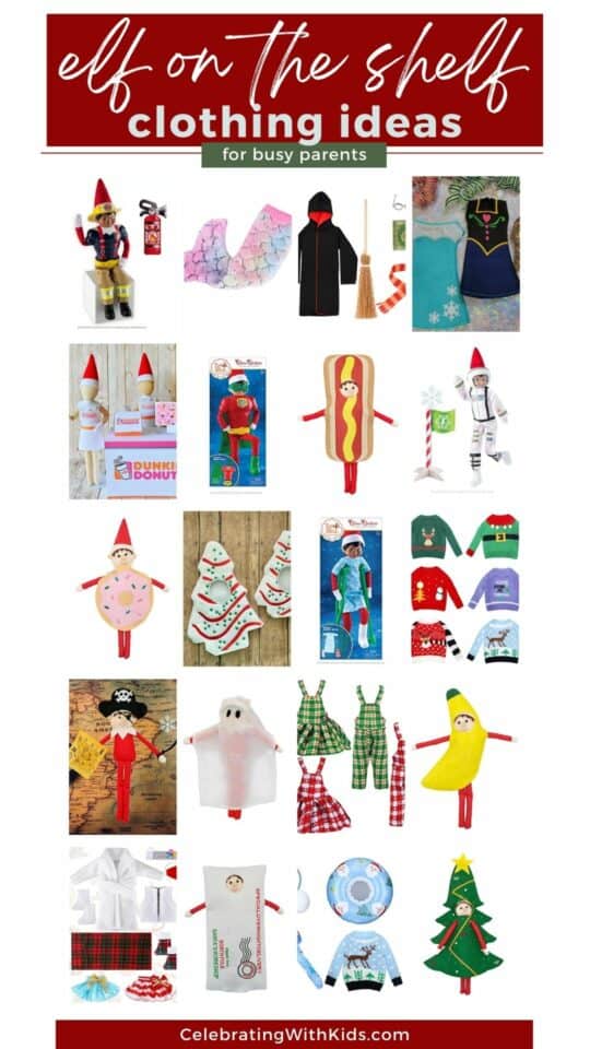 50 best Elf on the Shelf clothes - Celebrating with kids
