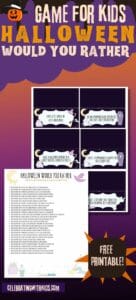 Halloween Would you Rather Questions + free printable game ...