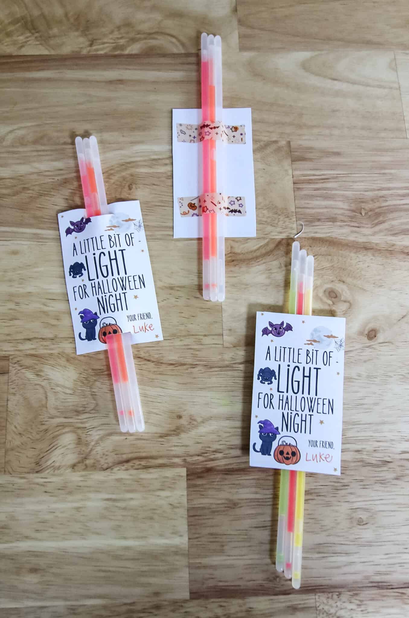 Easy and Affordable Glow Stick Halloween Class Gift Idea - Celebrating ...