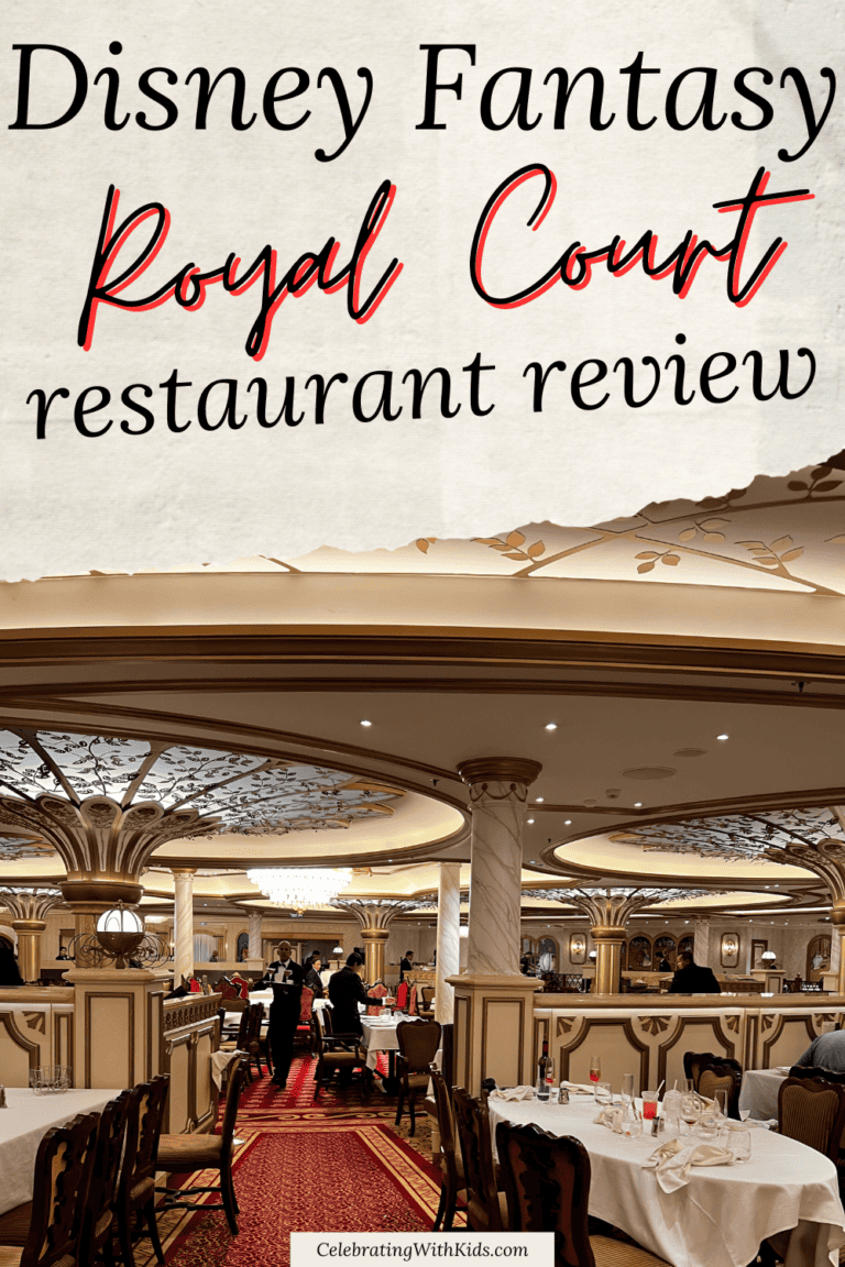 Disney Fantasy Royal Court Review - Celebrating with kids