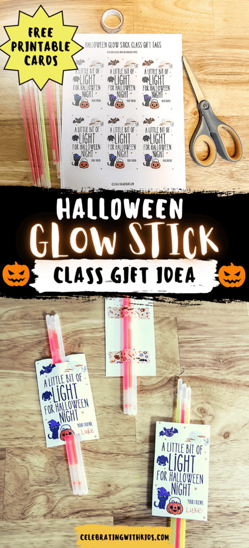 Easy and Affordable Glow Stick Halloween Class Gift Idea - Celebrating ...