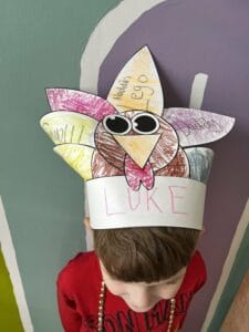 Free printable turkey hat - thankful craft for kids! - Celebrating with ...