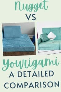 Nugget vs Yourigami Kids Convertible Play Fort - Celebrating with kids