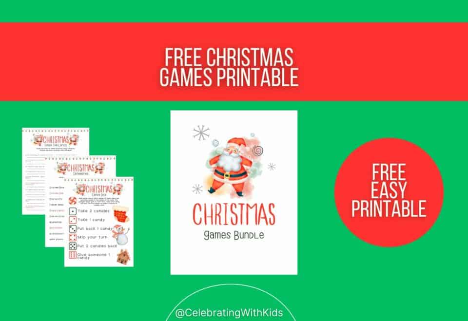 10 Free Printable Christmas Games - Celebrating with kids