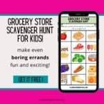 Grocery Store Scavenger Hunt for kids - free printable! - Celebrating ...