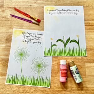 April Handprint Poem Craft - Celebrating with kids