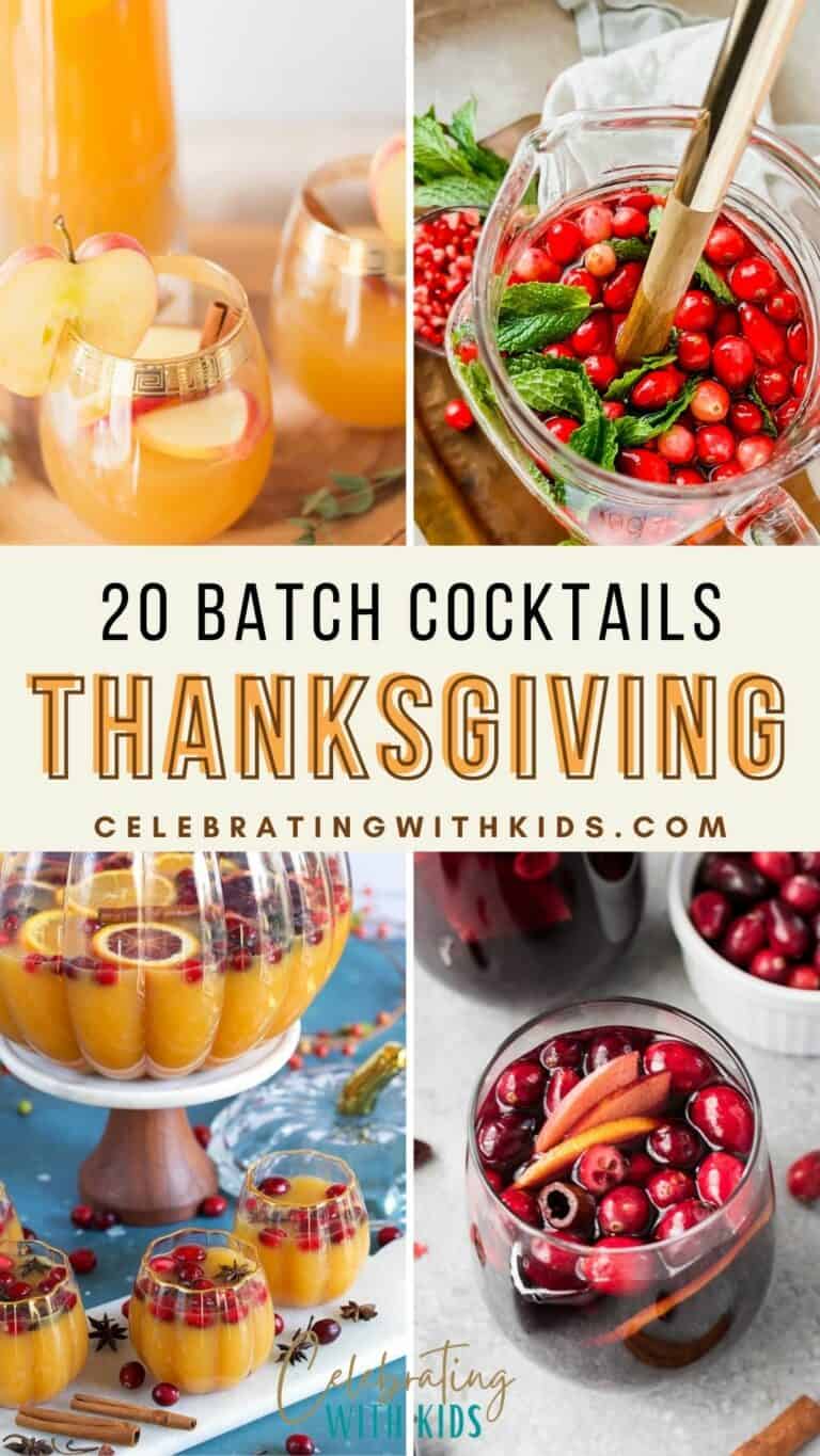 20 Batch cocktails for Thanksgiving - Celebrating with kids
